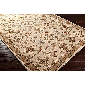 Mark&Day Area Rugs, 10x14 Vauxhall Traditional Khaki Area Rug Beige Cream Carpet for Living Room, Bedroom or Kitchen (10' x 14')