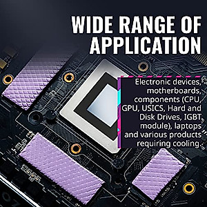 Cooler Master Thermal Pad 1.0 mm High Performance Thermal Pad, Conductivity W/m.k= 13.3m, Nano Elements Rapid Cooling, Double-Sided Adhesive for Electronics and Devices (TPX-NOPP-9010-R1)