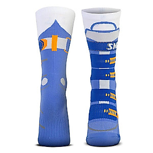 ChalkTalkSPORTS Skiing Woven Mid-Calf Socks | Everyday Casual Ski Socks | Ski Boot Adult