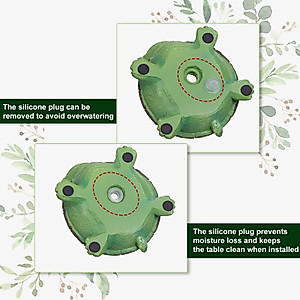 Turtle Succulent Flower Pot Mini Resin Animal Plant Pot Resin Succulent Pot Planter Cute Cartoon Bonsai Pot Bonsai Plant Holder for Home Office Desktop Table Ornament (Green Turtle with Brown Shell)