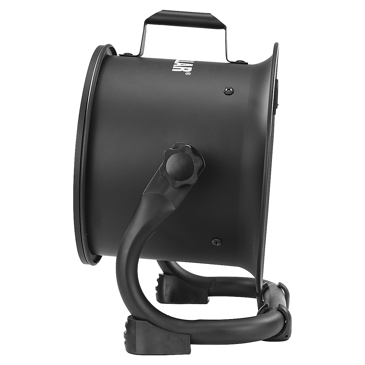 CATERPILLAR CAT HVD-9AC - 9" High-velocity Drum Air Circulator Fan with 360-degree Pivoting Head and Dual Ball Bearing 4-speed Motor, Black