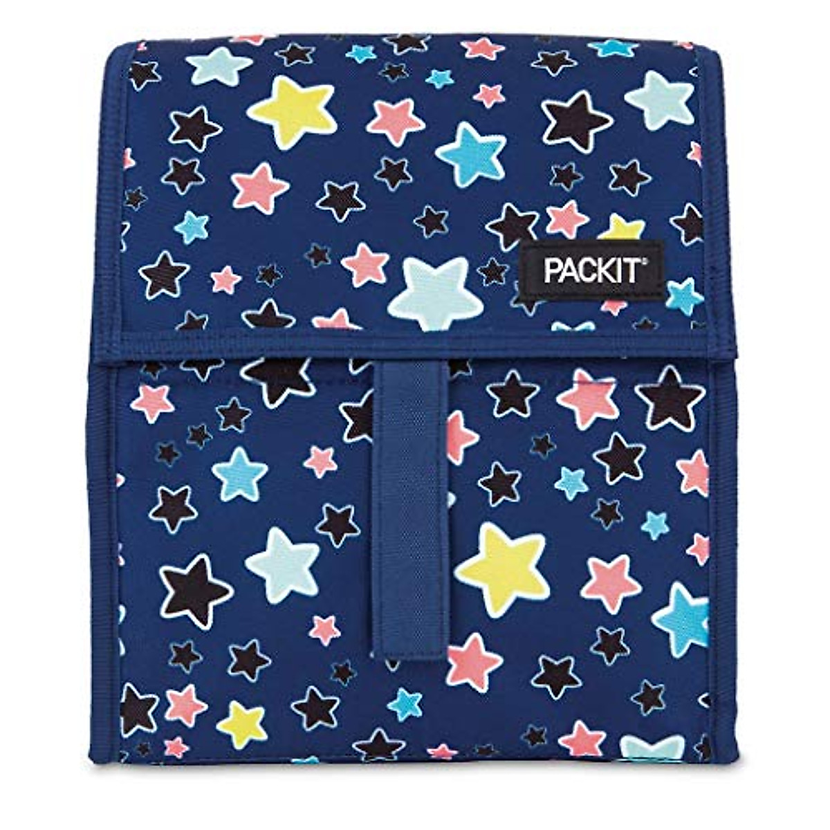 PackIt Freezable Lunch Bag with Zip Closure, Bright Stars