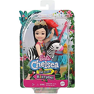 Barbie and Chelsea The Lost Birthday Playset with Chelsea Doll (Brunette, 6-in), Jungle Pet, Floatie and Accessories, Gift for 3 to 7 Year Olds