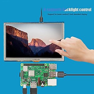 Touchscreen for , 5" LCD HDMI 800x480 Ultra HD Display Capacitive Touch Screen for Raspberry PI3 PI2/B& Monitor, Gaming Monitor for Pi 3/2/1