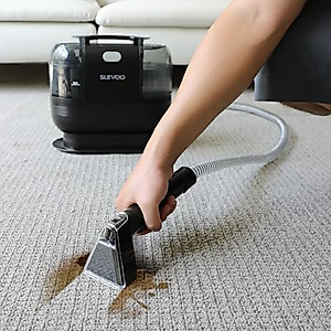 Carpet Cleaner Machine 12Kpa Strong Suction, 500W Powerful Motor, Portable Upholstery Cleaner for Pet Accident, Rugs, Carpet and Upholstery, Black