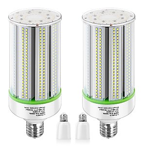 2-Pack 100W LED Corn Bulbs,5000K,AC110-277V,14000lm,E26/E39 Base,LED Replacement Metal Halide HID CFL for Commercial Industrial Lighting Warehouse High Bay Light Fixture Garage Workshop