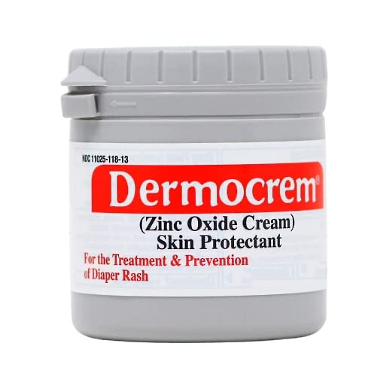 DERMOCREM ‐ Diaper Rash Cream for Baby, Soothes, Heals, and Protects, Relief and Treatment of Diaper Rash, Zinc Oxide Cream (2.1 Oz.(60 G)