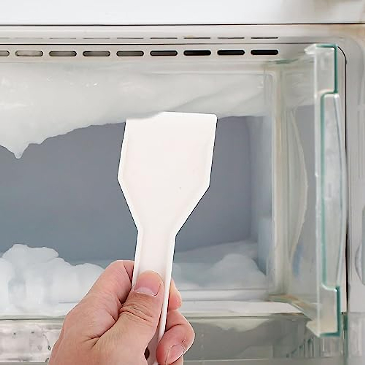 Pizza Spatula Icebox Refrigerator Ice Shovel Ice Scraper Defroster Ice Removal Scooper Snow Frost Remover Tools for Windshield Fridge Scraper Tool Cake Spatula