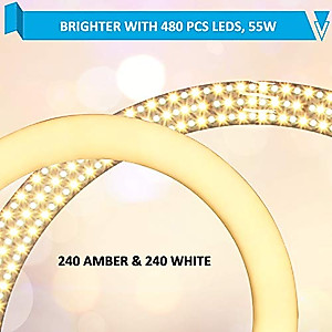 WISAMIC Ring Light Kit 18 inch with Stand and Phone Holder Bi-Color Dimmable 2800K-6000K LED Ring Light with Tripod and Remote for Camera Makeup Selfie YouTube Video Photography Shooting iPhone Vlog