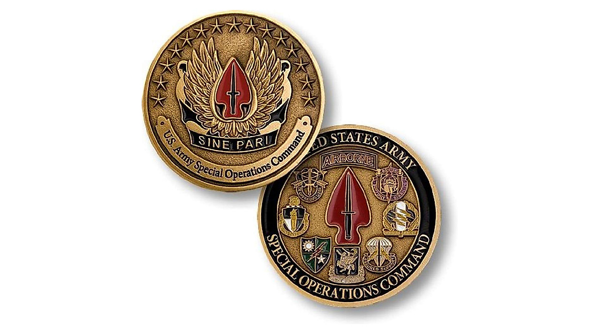 AZ US Army SOCOM Challenge Coin - Unique Collectible