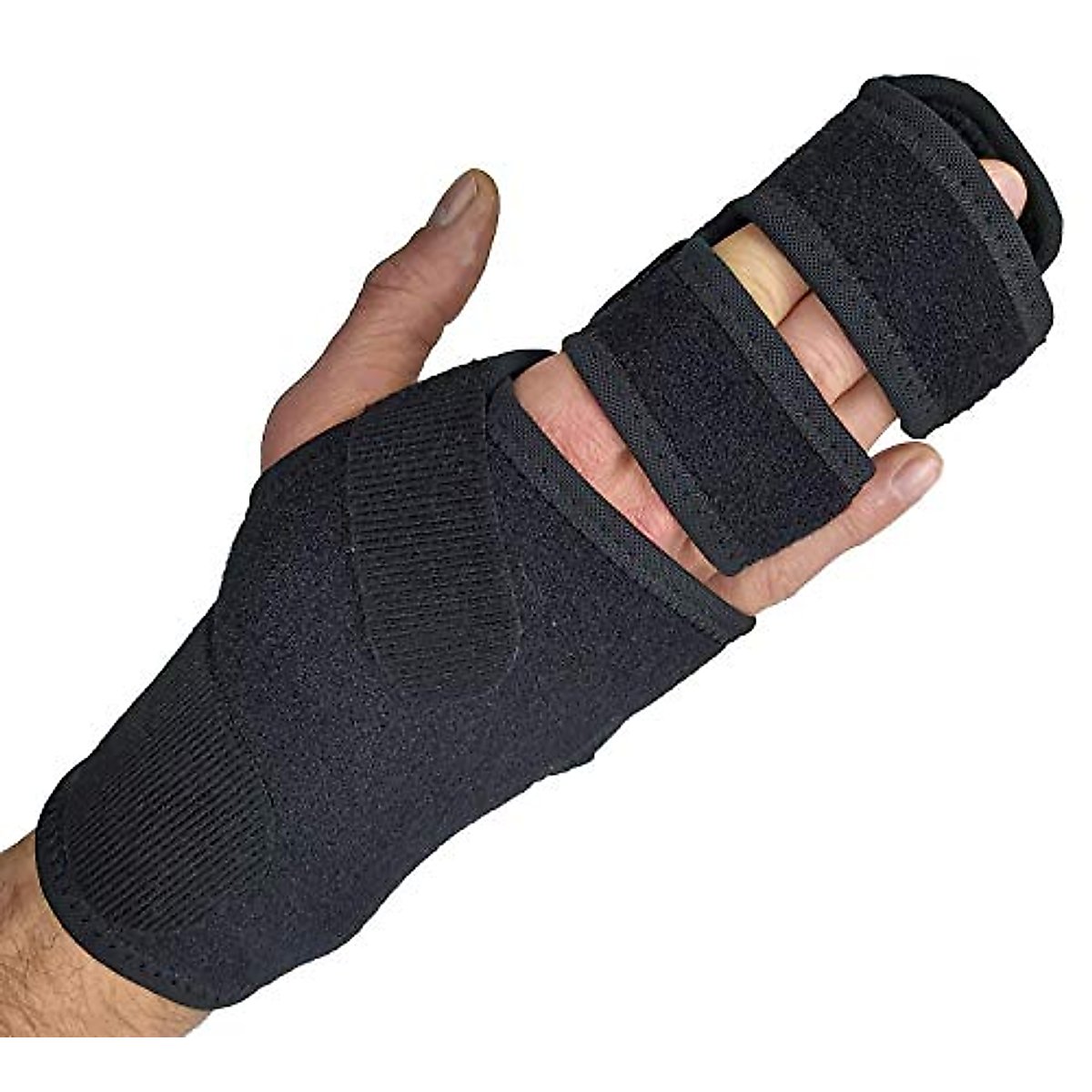 Trigger Finger Splint Finger Brace | Middle Finger Splint | Splint For Fractures, Broken Ring Finger, Arthritis, Tendonitis | Mallet Finger Splint Straightener Immobilizer | (RIGHT SMALL-MEDIUM)