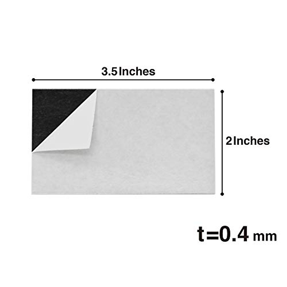 MagX Magnetic Business Card with Adhesive 2x3.5 inch(100-pack), Magnets with Self Adhesive, Peel and Stick, Stationery, Office Supply