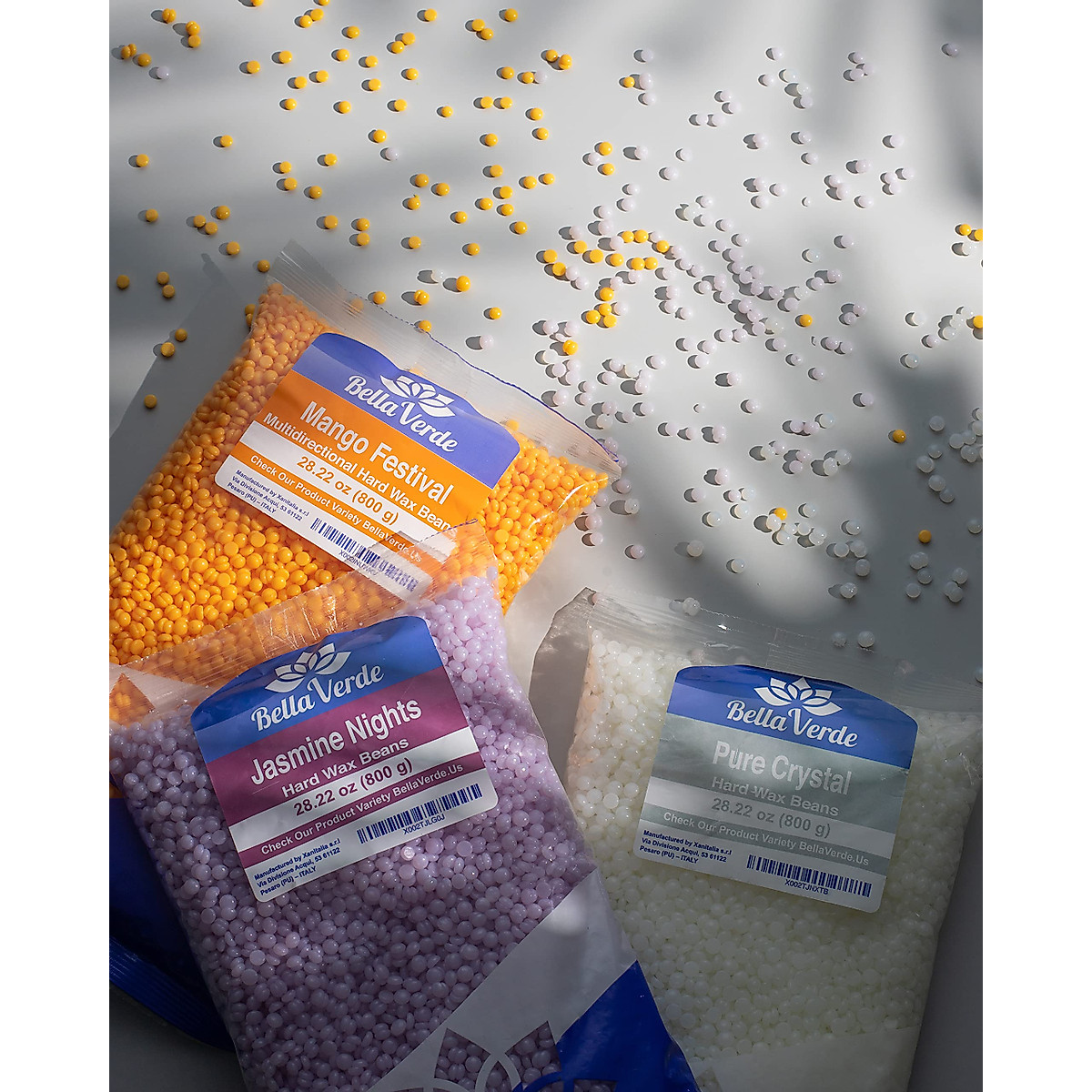 Bella Verde Wax Warmer Home Waxing Kit - Wax Kit for Hair Removal Wax Pot Professional with LED Display and 6 Bags Painless Hard Wax Beans, 20 Wax Sticks for Face, Legs, Arms, Bikini