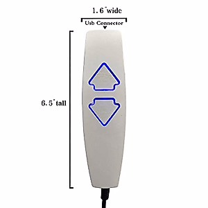 Kariwust Lift Chairs Power Recliner 2 Push Button 5 Pin Hand Control Handset Remote with USB and Blue Light