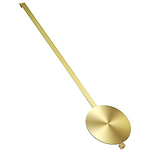 NiHome Quartz Wall Clock Pendulum Replacement Aluminum Traditional Mechanical Clock Pendulum Grandfather Clock Pendulum Replacement High Gloss Clock Pendulum (Gold)