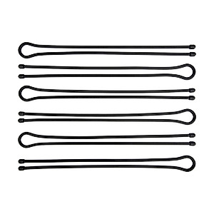 Nite Ize Original Gear Tie - 32-Inch Reusable Rubber Twist Tie - Reusable Gear Ties - Electric Cord Organizers - Twist Ties for Cords - Reusable Zip Ties - Black, 32-Inch, 6 Pack