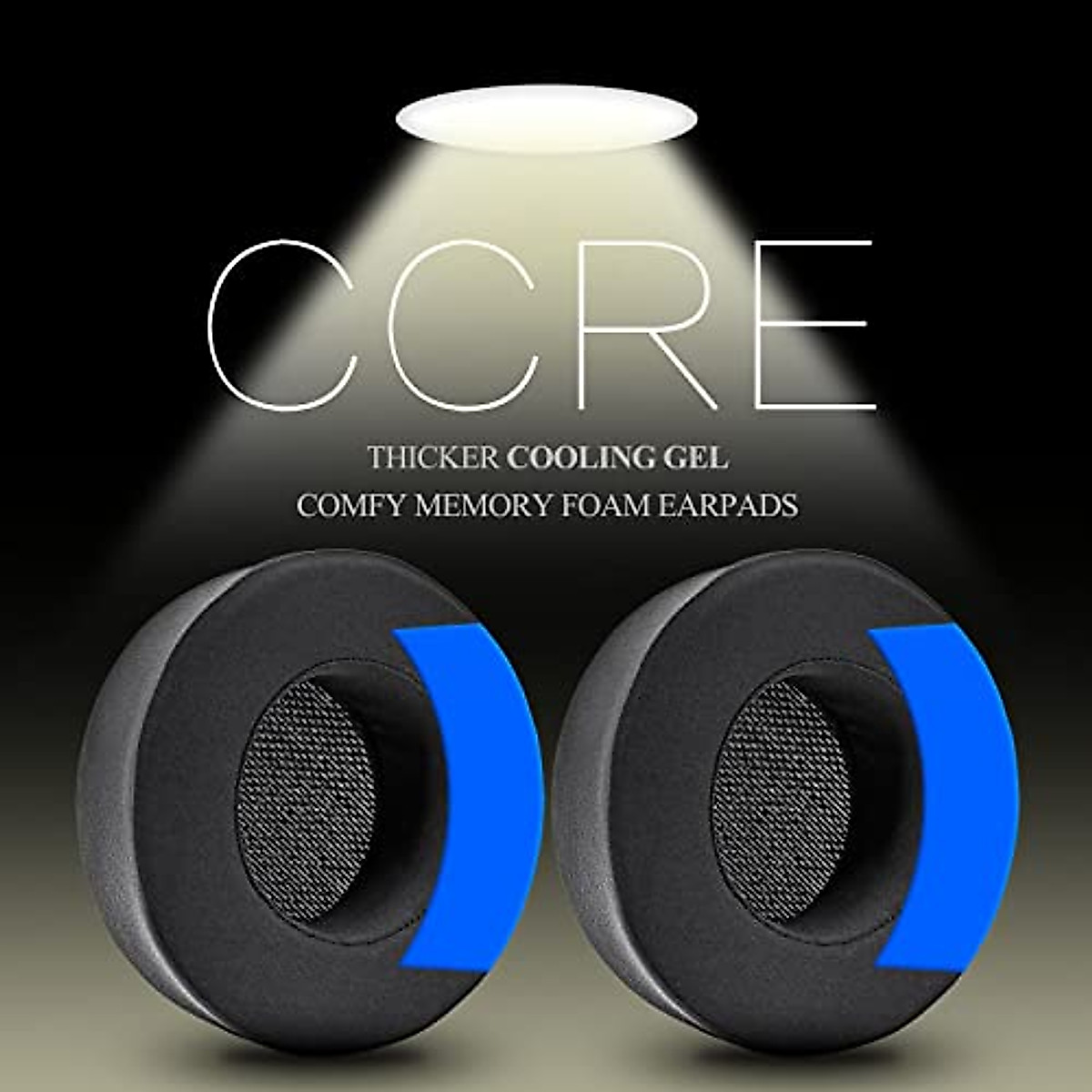 Virtuoso XT Cooling Gel Earpads Replacement for Virtuoso XT Headset - Thicker Memory Foam/Breathable Fabric (Hybrid Ice Silk Fabric Cooling Gel)