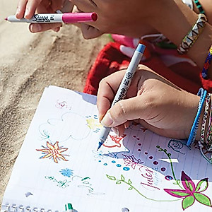 Sharpie Permanent Markers, Ultra-Fine Tip - Black, Pack of 2