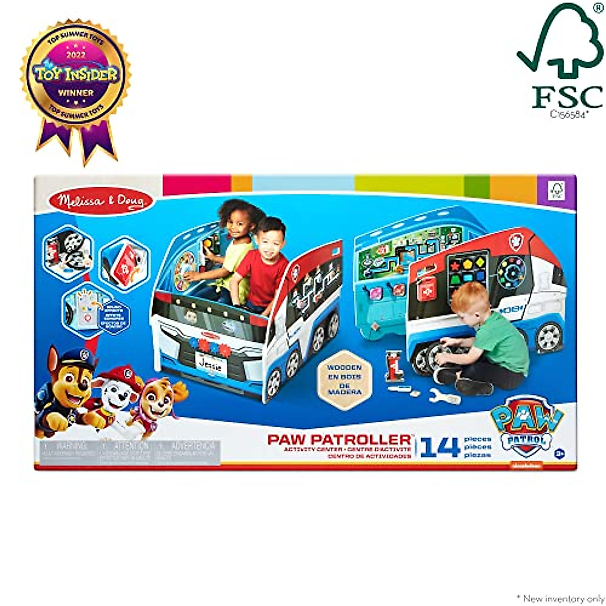 Melissa & Doug PAW Patrol Wooden PAW Patroller Activity Center Multi-Sided Play Space - FSC Certified