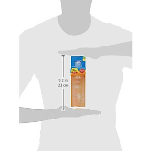 Evenflo Feeding Zoo Friends Plastic Standard Neck Bottles for Baby, Infant & Newborn - Blue/Green/Orange/Pink (Colors May Vary), 8 Oz