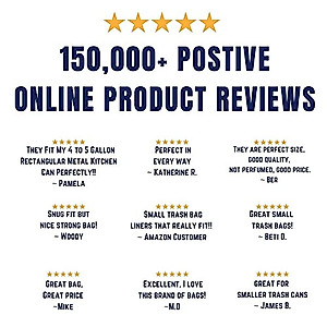 Plasticplace 6 Gallon Trash Bags, 0.7 Mil, White Drawstring Garbage Can Liners, 17" x 20" (200 Count)