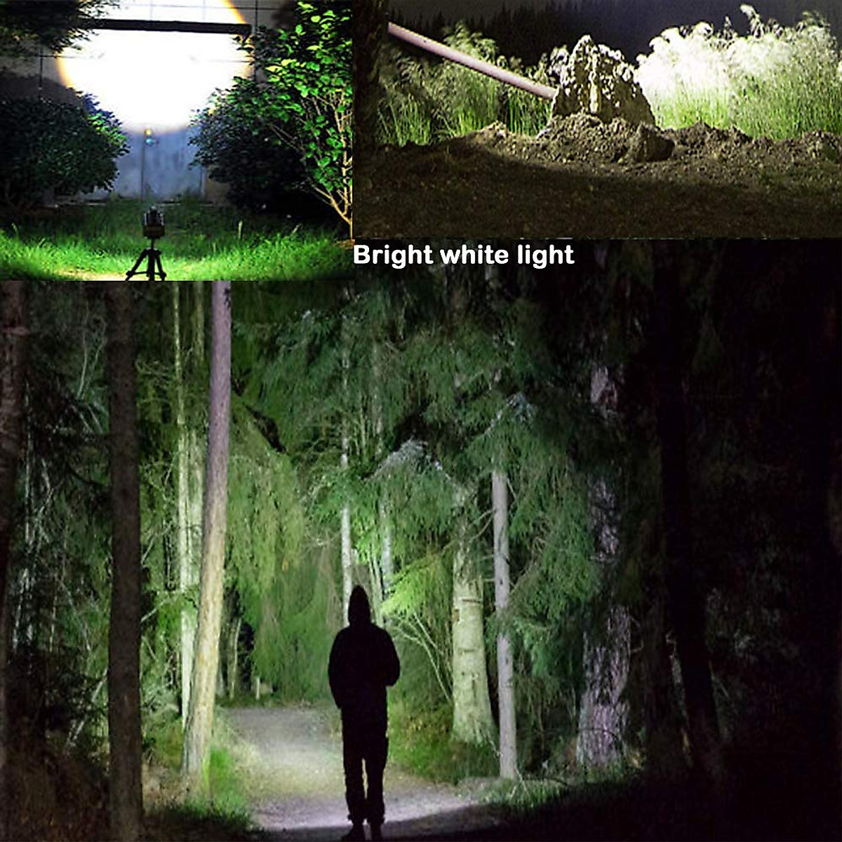 WAYLLSHINE (Pack of 5 Multicolored 3-Mode Flashlight: Red Light Flashlight, Green Light Flashlight, Blue Light Flashlight, 395 UV Light Flashlight, White LED Light Flashlight