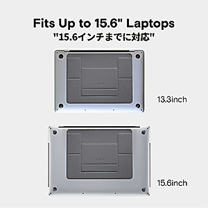 MOFT Invisible Slim Laptop Stand, Adhesive and Reusable, Adjustable Perfect Viewing Angles, Compatible with Laptops Up to 15.6", (Starry Grey)