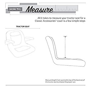 Classic Accessories Lawn Tractor Neoprene Seat Cover, Large