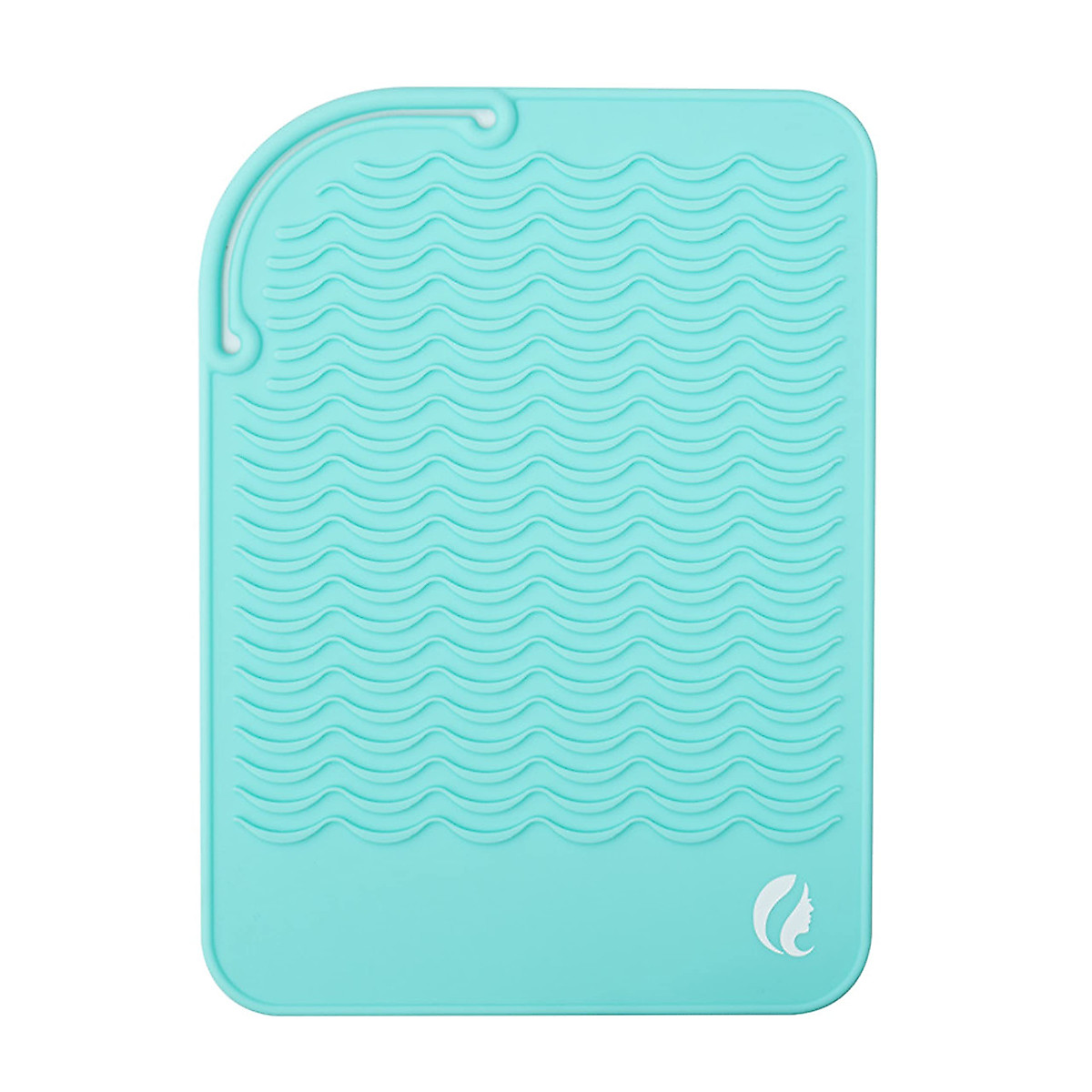 CaliCapelli Professional Heat Resistant Styling Silicone Mat for All Hair Irons, Curling Iron, Straightener Pad, Iron Flat Hair, Hair Tools Appliances Hair Dryer Salon Tools Hair Stylist (Mint)