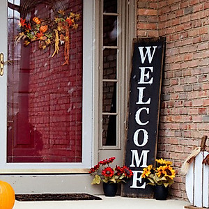 ASMPIO 6 Inch Letter Stencils Numbers Craft Stencils, 40 Pcs Reusable Plastic Alphabet Drawing Templates for Painting on Wood, Wall, Fabric, Rock, Signage, Door Porch