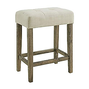 CAMBRIDGE Wyeth Dining 4-Piece Bar Set with Table and 3 Stools, Natural Rustic