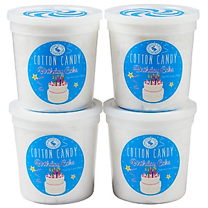 Birthday Cake Cotton Candy Favors (Gift Set of 10) - Unique Ideas for Holidays, Birthdays, Celebrations, Party Favors