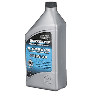 Quicksilver 10W-30 Oil Change Kit for 4-Stroke 75hp, 90hp and 115hp Mercury 2.1L outboards