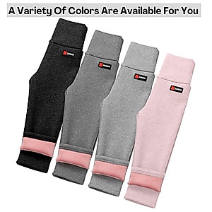 HYXFJITS Baby Girl Boy Winter Warm High Waist Sweatpants Toddler Cotton Active Elastic Pants Fleece Lined