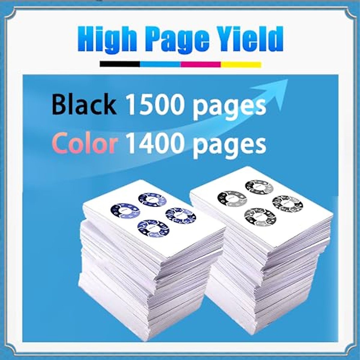 206A Compatible Toner Cartridge Replacement for HP W2110A W2111A W2113A W2112A,Work with Pro M255DW M255NW M282NW M283CDW M283FDW Printer 1 Set