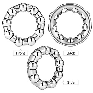 Lanturn Bike Ball Crank Bearing 14 inch x 9 Balls,4 Pcs Ball Bearings for Bike Crank Bottom Bracket, KidsStretch Bicycle, 14 inches *9 Ball