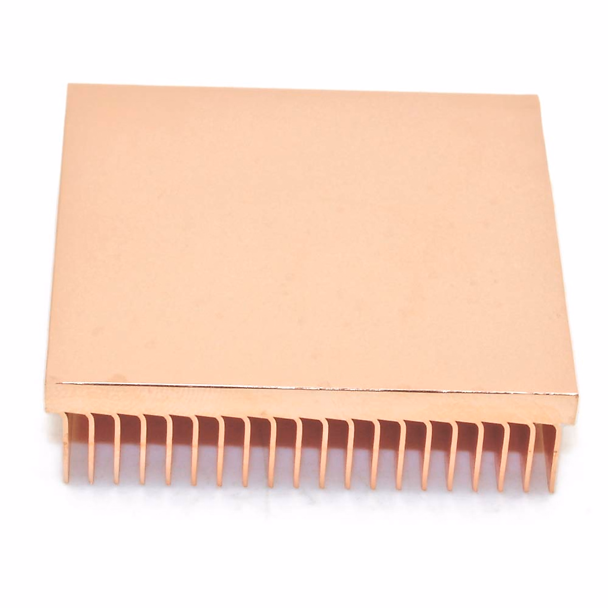 DIY Pure Copper Skiving Fin Heatsink 40x40x10mm / 1.57x1.57x0.39 inches for Electronic Chip IC Cooling