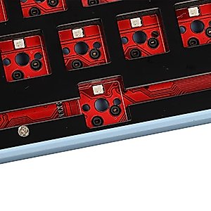 Yoidesu Mechanical Keyboard DIY Kit, 61 Keys Hot Swappable RGB Custom Mechanical Gaming Keyboard Kit, 3Pin/5Pin Switch, Wireless 2.4G/Bluetooth/Type C Wired Keyboard(Blue)
