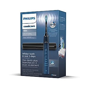 PHILIPS Sonicare 9000 Special Edition Rechargeable Toothbrush, Blue/Black, HX9911/92