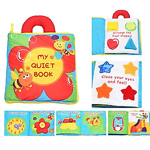 KMMall Soft Activity Books for Children Toddler Learning Story Book Life Education Sleep Books Baby Toys ,Baby Book , Cloth Book