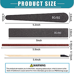 Maxdot 120 Pcs Sanding Sticks Include 30 Sanding Twigs 40 Polishing Sticks and 50 Sanding Sticks Matchsticks, Sanding Tools for Tight Spaces Modeling Tools for Plastic Models Wood Hobby Craft Art