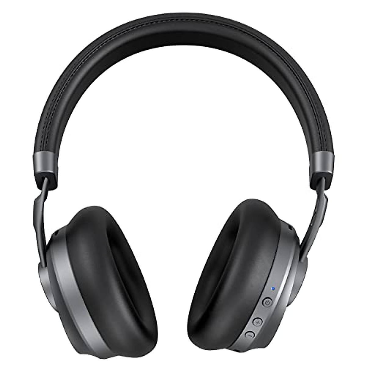 Ortizan Bluetooth Headphones, Wireless Headphones Over Ear with Microphone, Foldable & Lightweight Stereo Wireless Headset for Travel Work TV PC Cellphone-Silver