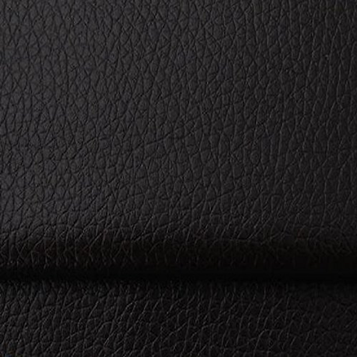 Self Adhesive Leather PU Fabric Repairing Patches for Sofa, for Car Seats, for Clothing (Width 19.6" x Length 53.9") (Black) Folded Packed