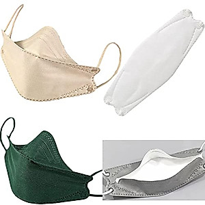 50PCS KF94 Mask Black Disposable Face Masks Mix-Champagne 4-Ply Protection 3D Face Shield for Adults