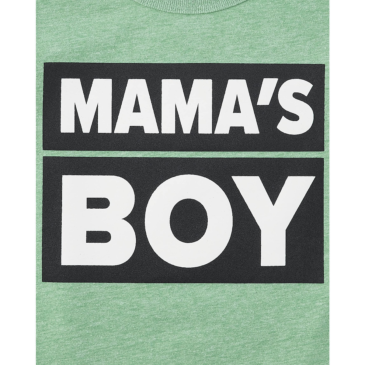 The Children's Place Baby Toddler Family,Mom,Dad,Sibiling Short Sleeve Graphic T-Shirts, Mamas Boy Green, 5T
