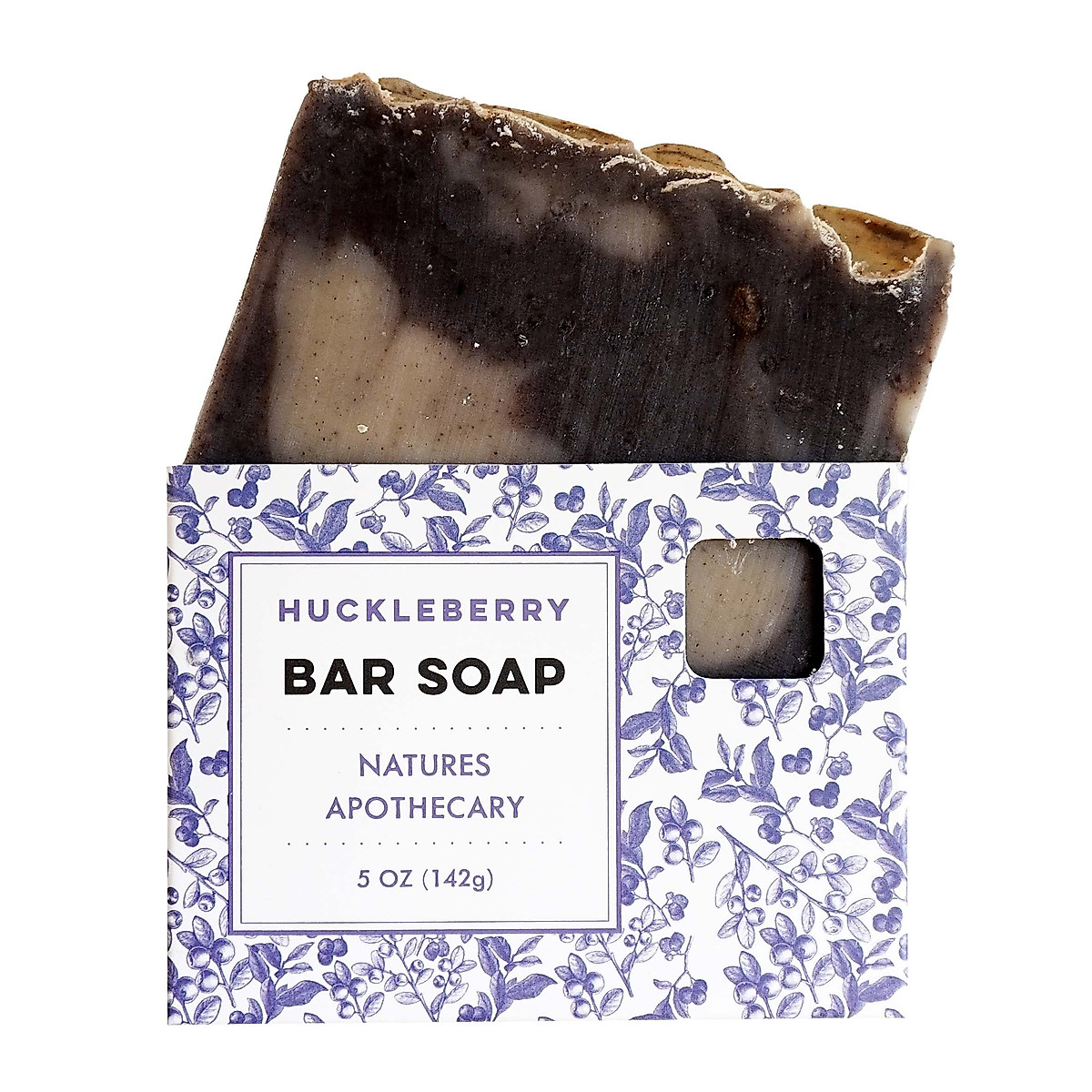NATURE'S APOTHECARY Huckleberry Premium Bar Soap - Cold-Processed Castile Soap - Eco-Friendly, Vegan, Hypoallergenic, All-Natural, Handmade in USA by DAYSPA Body Basics