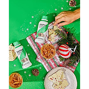 Super Coffee, Iced Keto Coffee (0g Added Sugar, 10g Protein, 70 Calories) [Peppermint Mocha Latte] 12 Fl Oz, 12 Pack | Iced Coffee, Protein Coffee Drinks - LactoseFree, GlutenFree