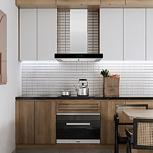 Blue Ocean 30" RHKE3 Stainless Steel Wall Mount Kitchen Range Hood | 760 CFM | LED Lights | PRO PERFORMANCE | LED Touch Panel w/Digital Clock | Ducted/Ductless Convertible Duct