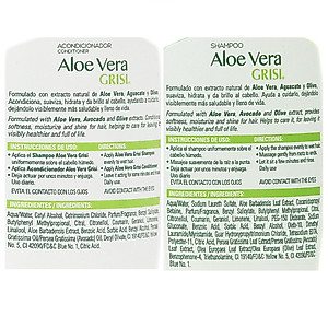 Aloe Vera Shampoo Conditioner Combo by Grisi.. Deep Repair, Multi Nutrition.. 13.5 oz each (2 Pack) ... iwgl