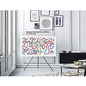 Samsung (2021) 65" The Frame Customizable Bezel - Modern Teak 3840 x 1600